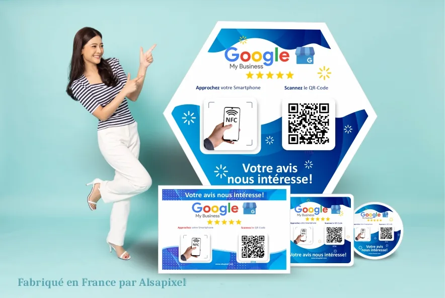 Plaque NFC Avis Google - Mulhouse